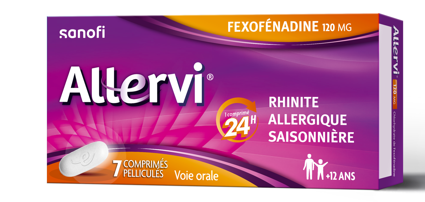 Allervi 120 mg - rhinite allergique saisonnière