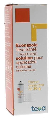 Econazole santé 1% émulsion fluide Teva - mycoses