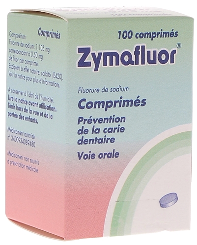 Zymafluor 0,50 mg - prévention de la carie dentaire