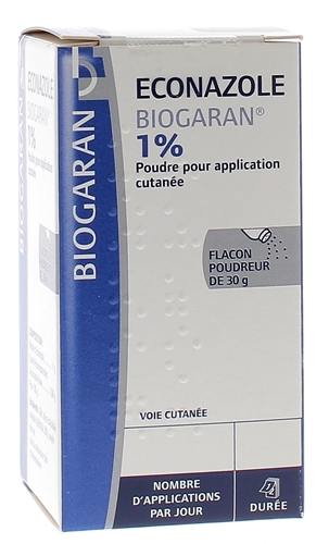Econazole 1% Biogaran - mycose de la peau