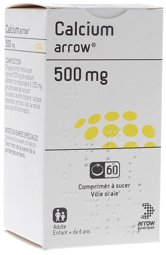 Calcium 500 mg Arrow - carence en calcium