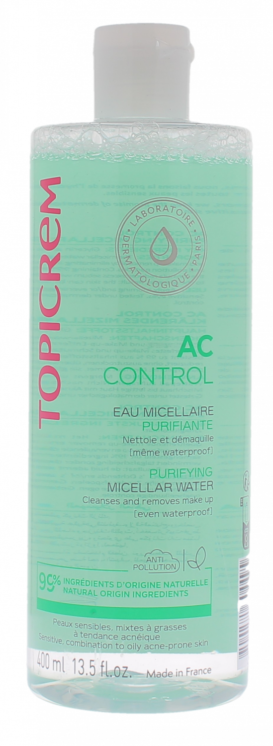 AC Control Eau micellaire purifiante Topicrem - peaux mixtes à grasses
