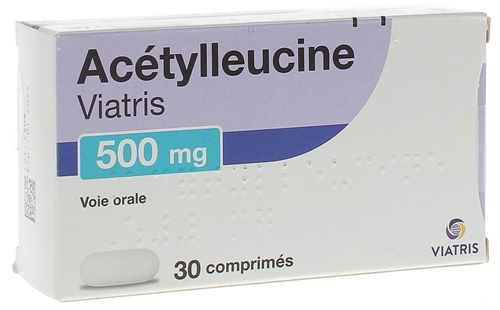 Acetylleucine Mylan 500 mg comprimé, boite de 30 comprimés