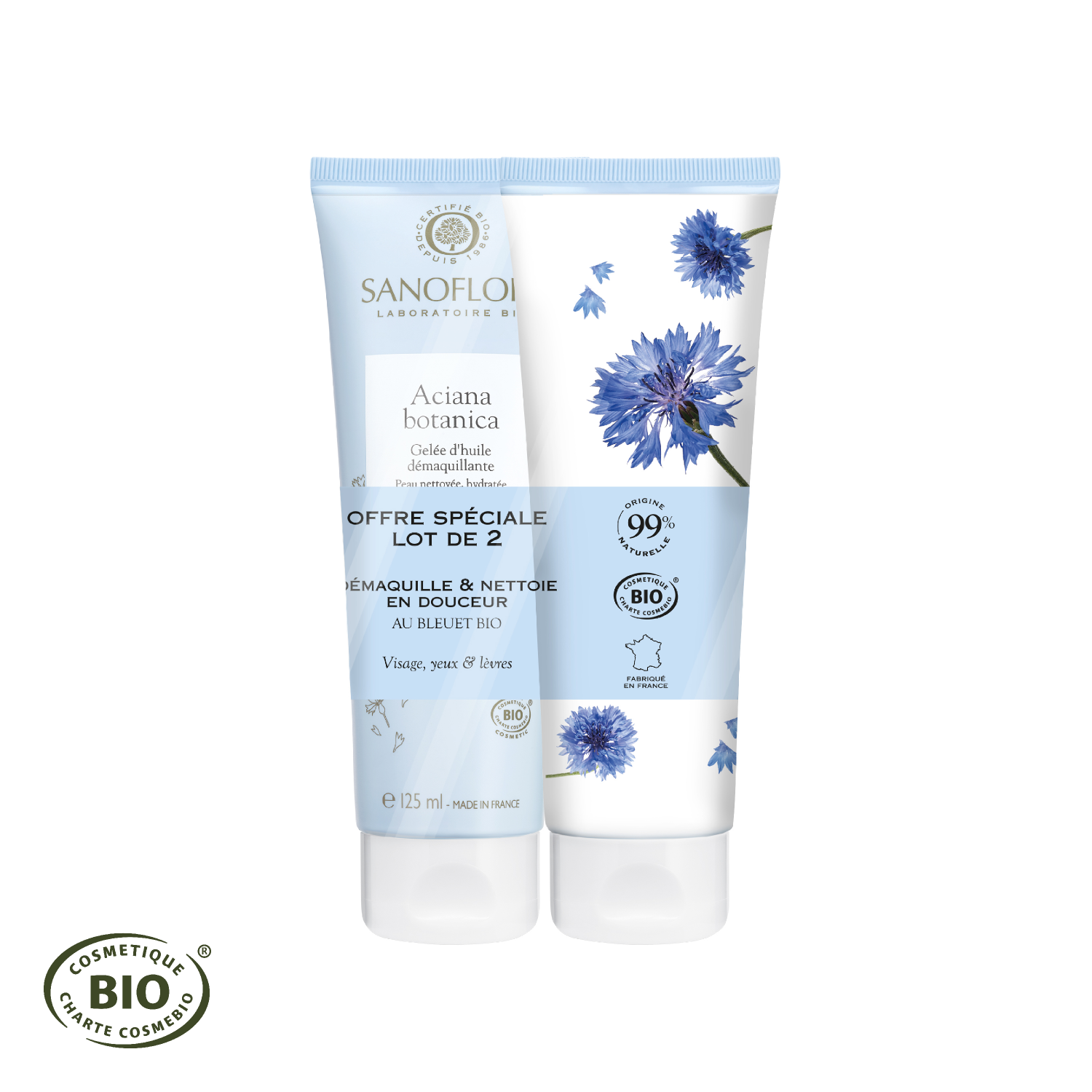 Aciana botanica gelée d'huile démaquillante Sanoflore - démaquillant ...