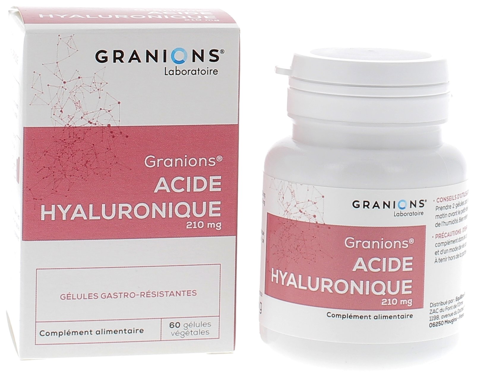 Acide Hyaluronique Granions Boîte De 60 Gélules