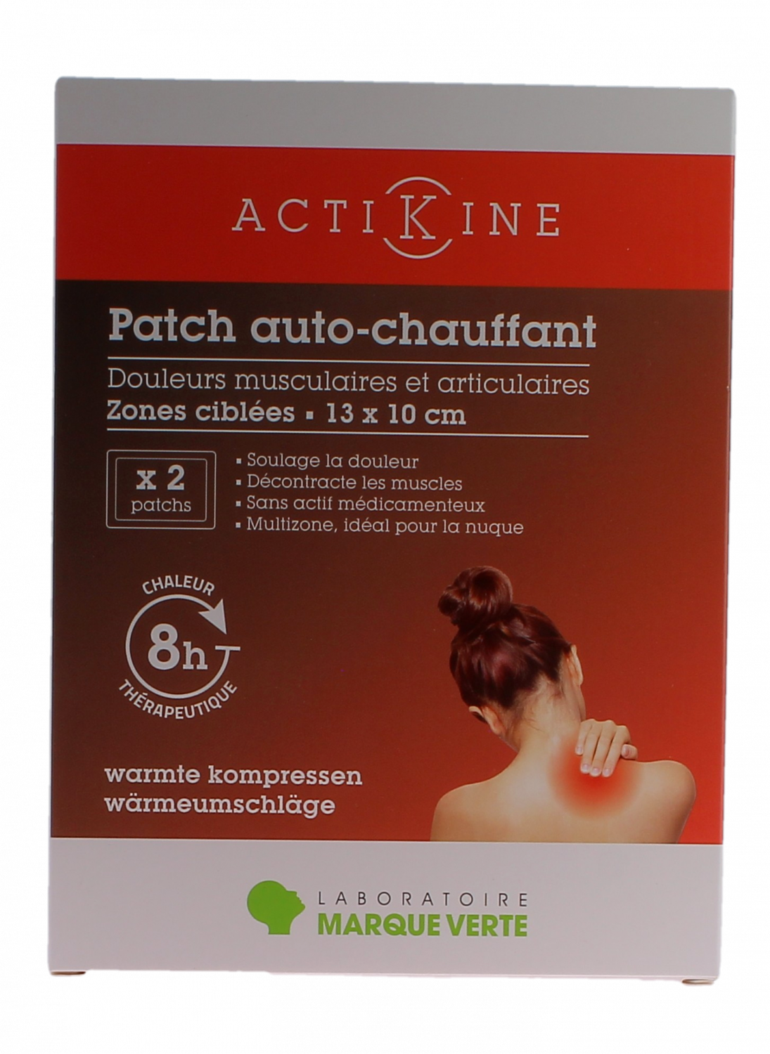 Actikine patch auto-chauffant Marque Verte - douleurs musculaires