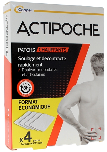 Actipoche Patch chauffant douleurs musculaires Cooper - soulage et ...