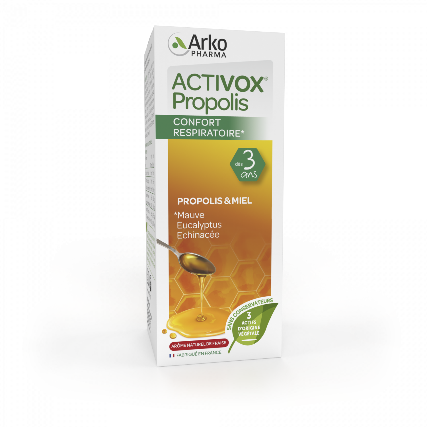 Activox Sirop propolis confort respiratoire Arkopharma - mal de gorge