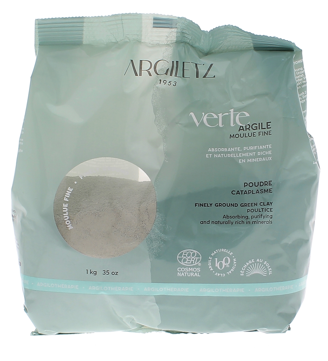Argiletz Argile verte moulue fine Argiletz - 1 kg