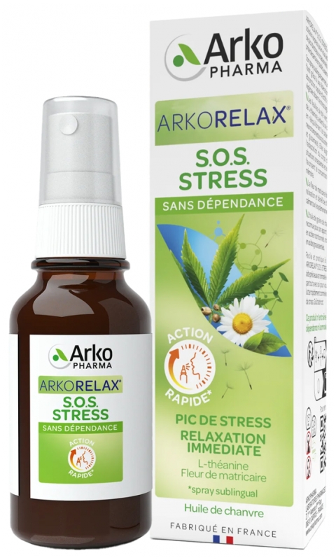 Arkorelax SOS Stress Spray Arkopharma - complément alimentaire anti-stress