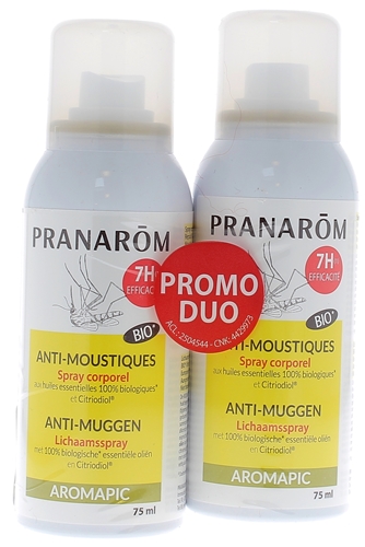 Spray corps anti-moustique Pranarôm Aromapic - répulsif moustiques