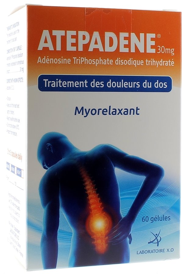 Atepadene 30 mg mal de dos - 60 comprimés