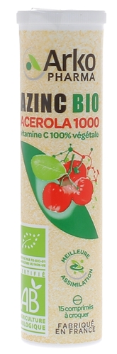 Azinc Acérola 1000 bio Arkopharma - complément alimentaire