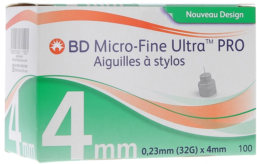 BD Micro-fine ultra Pro aiguilles à stylos injections d'insuline indolore