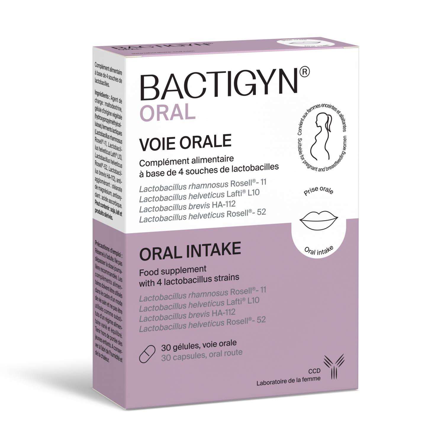 Bactigyn oral CCD - complément alimentaire flore vaginale