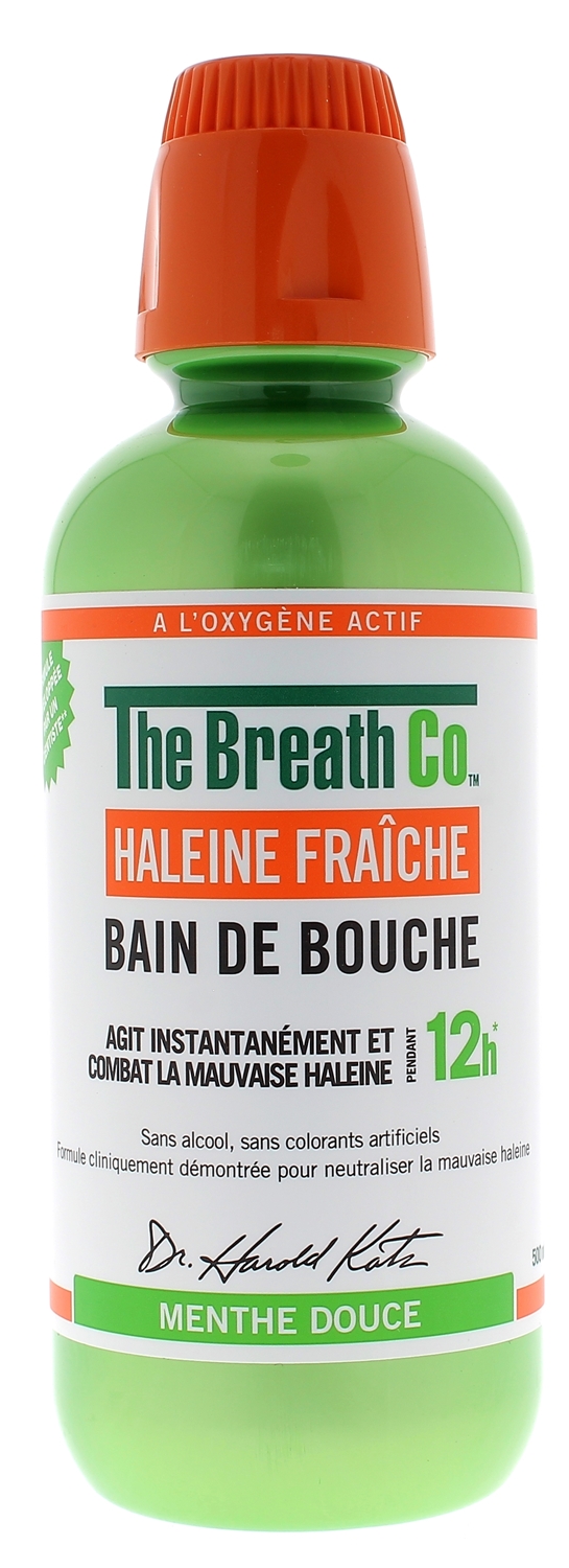 Bain de bouche haleine fraîche menthe douce The Breath Co - mauvaise ...