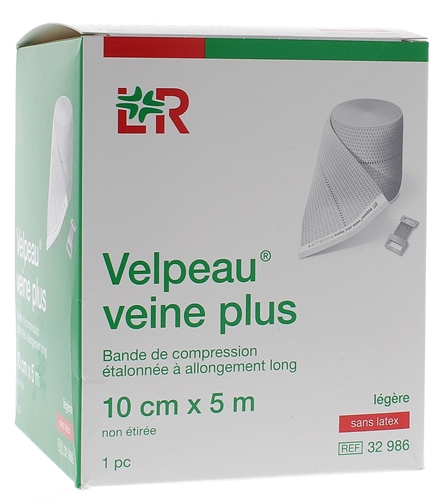 Bande de compression veine plus légère sans latex Velpeau 10cmx5m ...