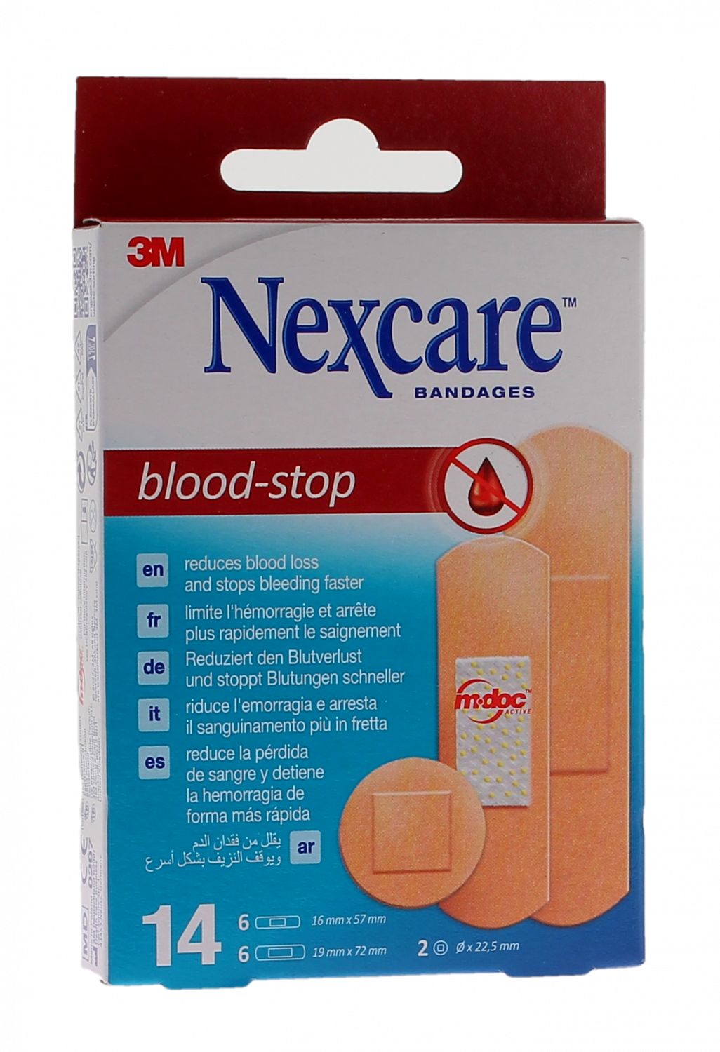 Blood-Stop Pansements hémostatiques Nexcare - plaies superficielles