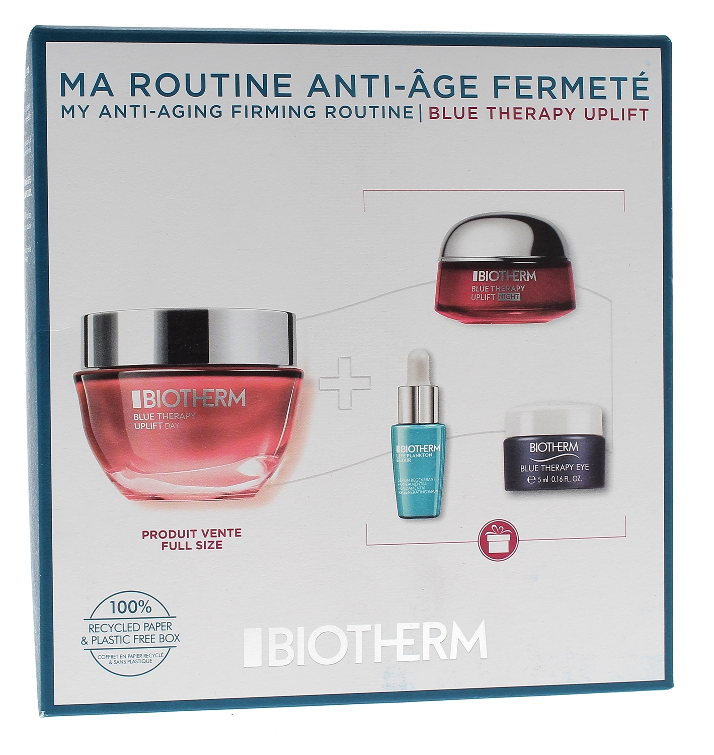 Blue Therapy Uplift Coffret anti-âge Biotherm - soin anti rides visage