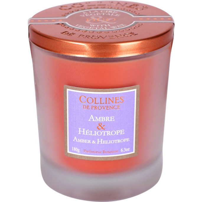 Bougie parfumée Ambre & Héliotrope Collines de Provence - bougie d ...