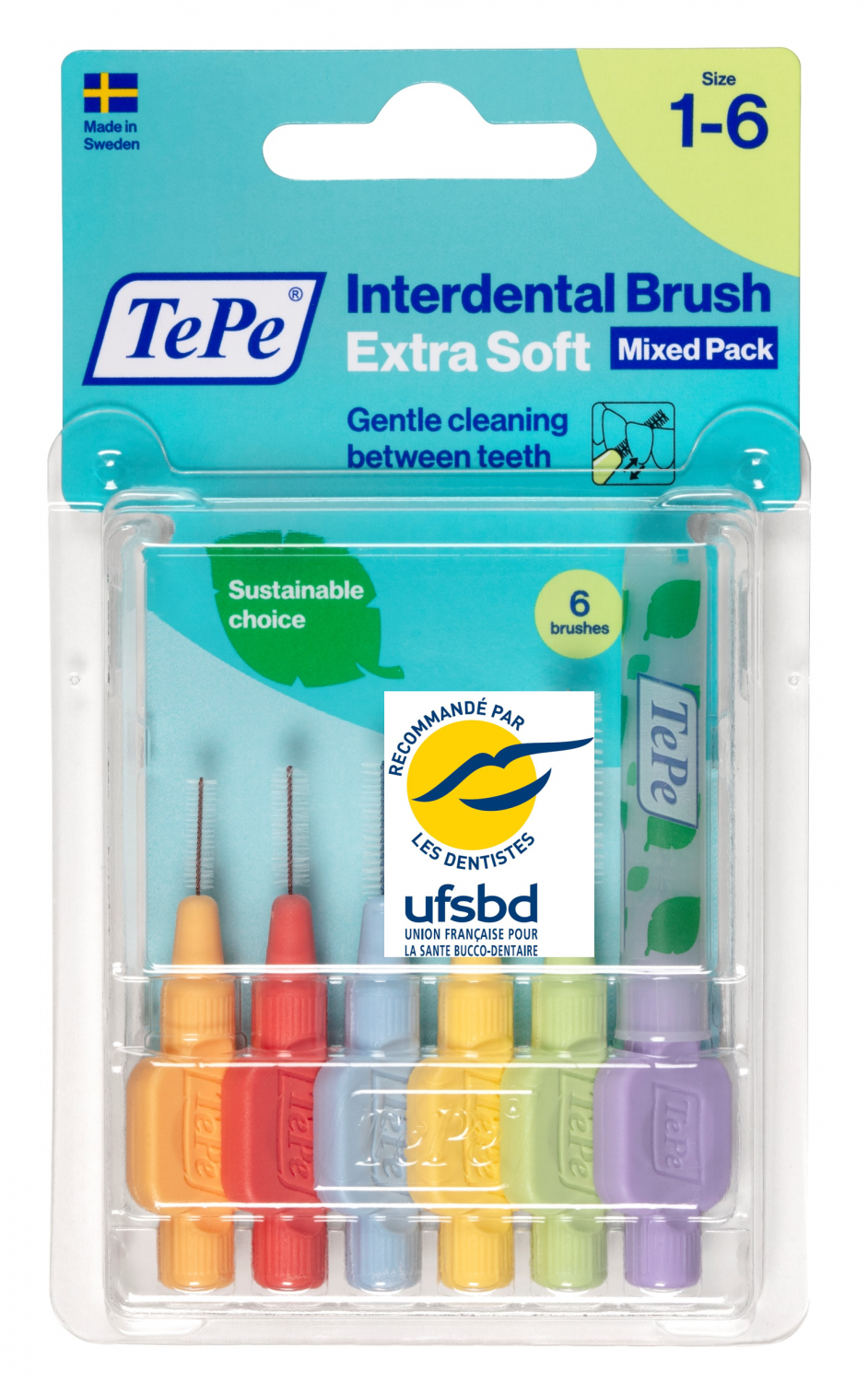 Tepe : Brossettes interdentaires extra souple - boîte de 6 brossettes