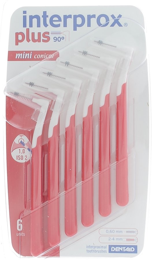 Interprox Plus 90° brossettes interdentaires coniques - hygiène dentaire