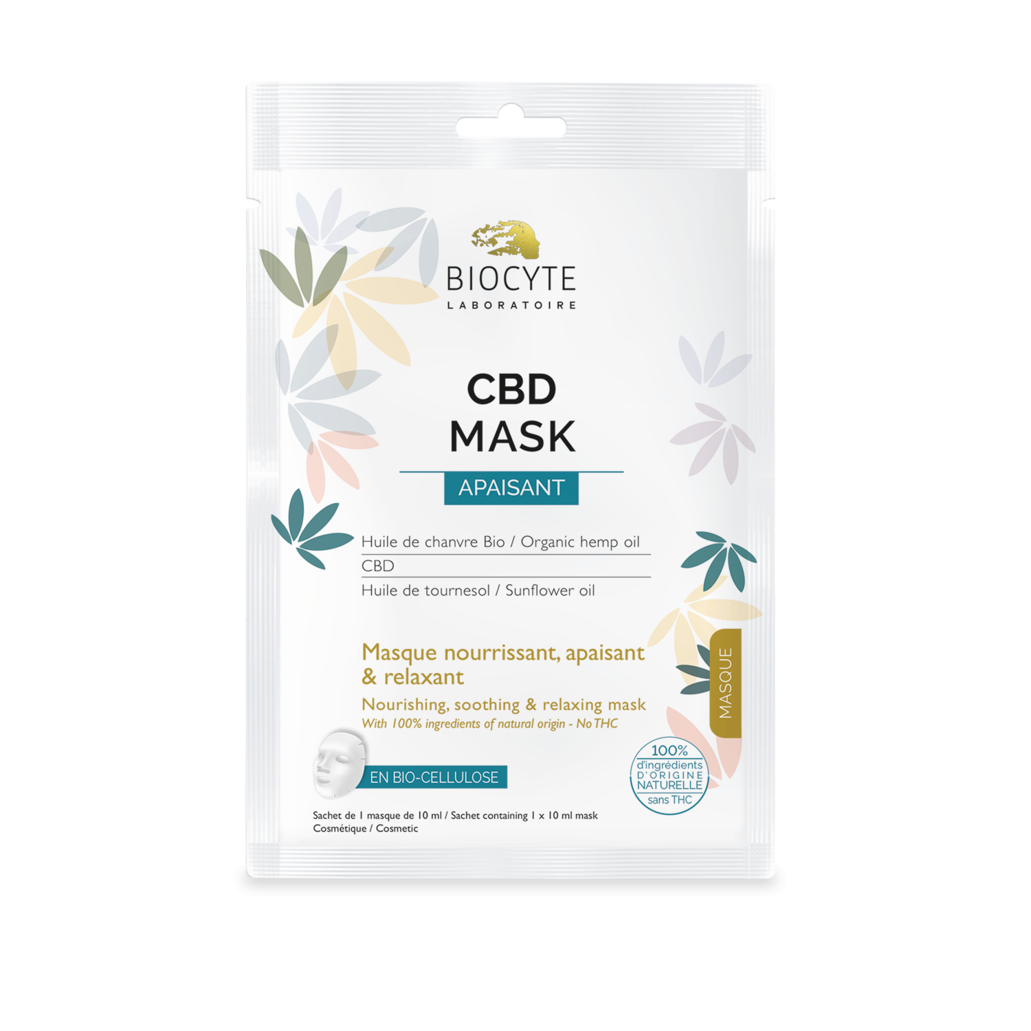 CBD Mask Masque visage apaisant Biocyte - masque visage nourrissant ...