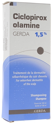 Ciclopirox olamine 1,5% shampooing Gerda - traitement de la dermatite ...