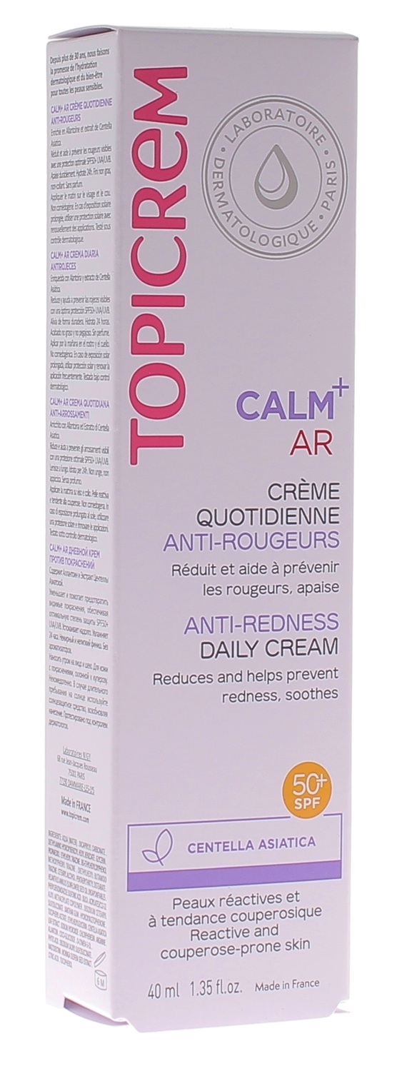 Calm+ AR Crème quotidienne anti-rougeurs Topicrem - crème contre les ...