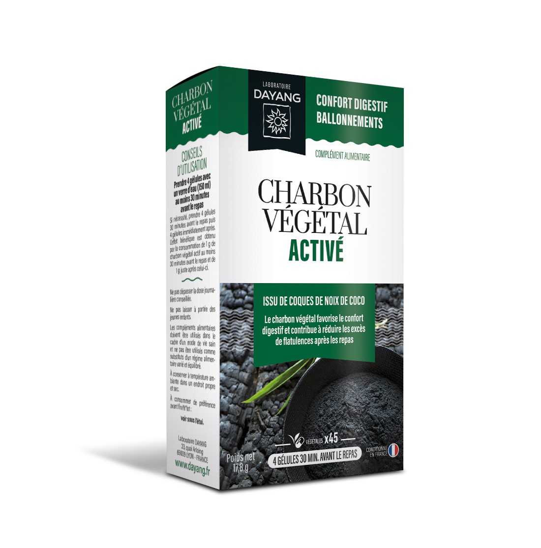Charbon végétal activé Dayang