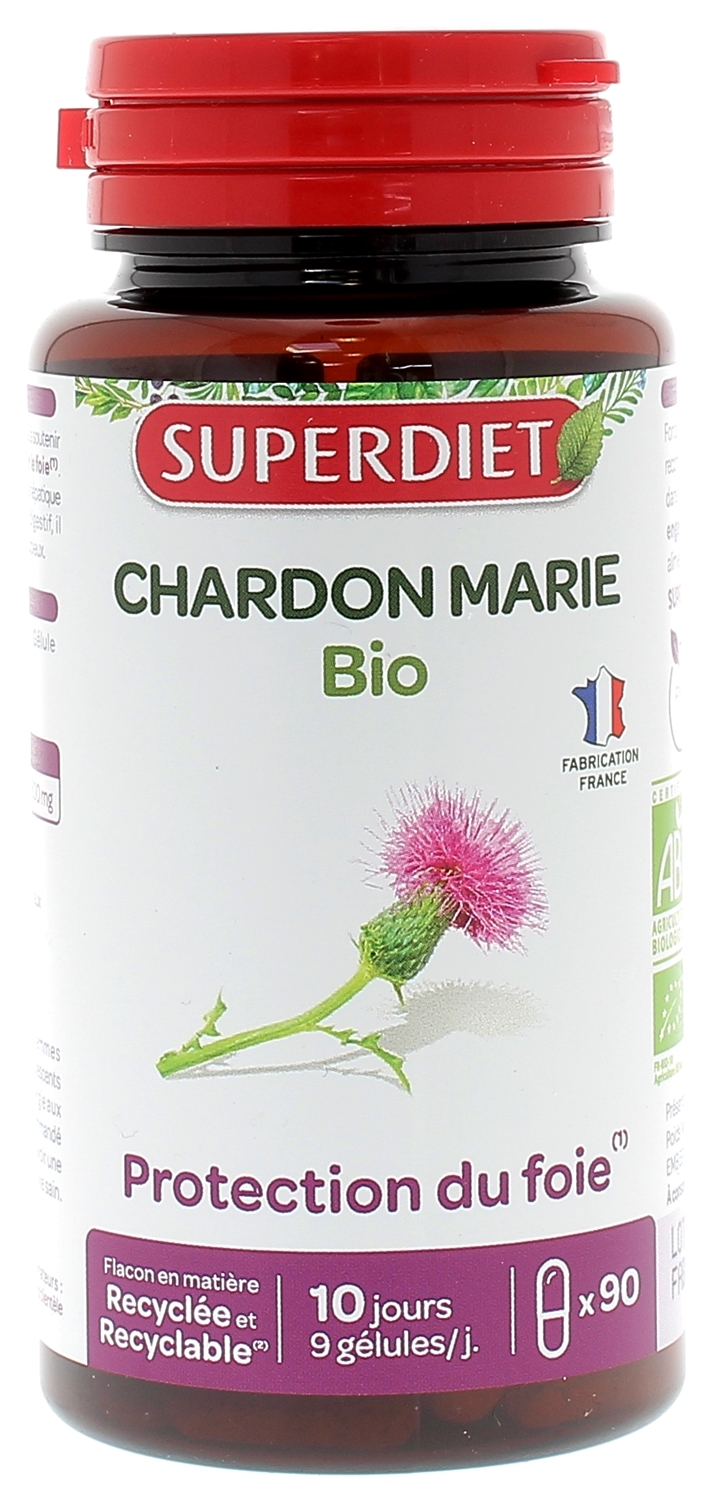 Chardon marie bio Super Diet - complément alimentaire protection du foie