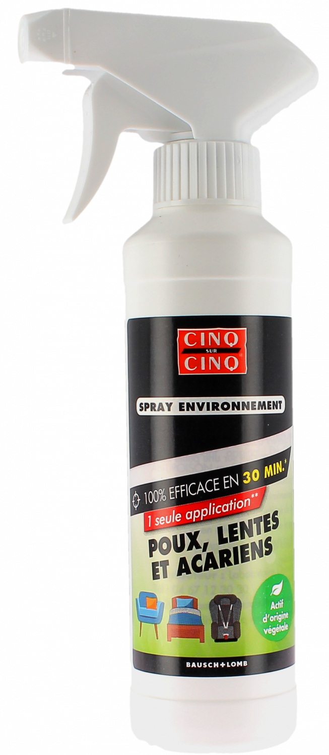Anti-poux lentes & acariens traitement de l'environnement Cinq sur Cinq ...