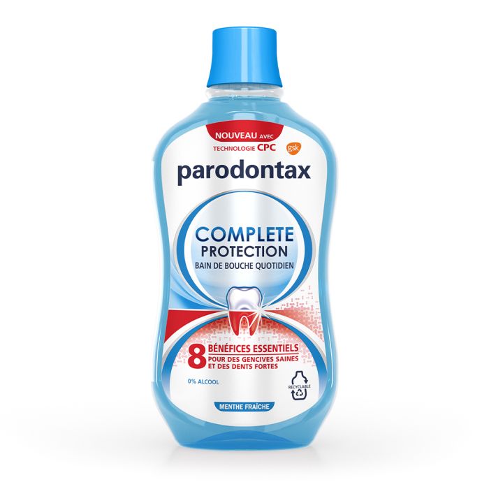 Complète Protection Bain de bouche Parodontax - sans alcool gencives saines