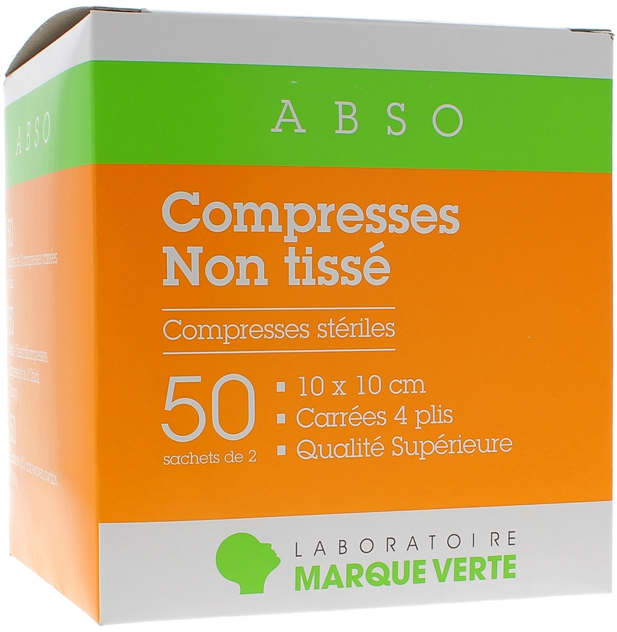 Compresses stériles non tissé Marque Verte