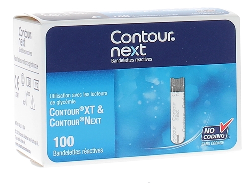 Contour Next Bandelettes réactives - surveillance de la glycémie