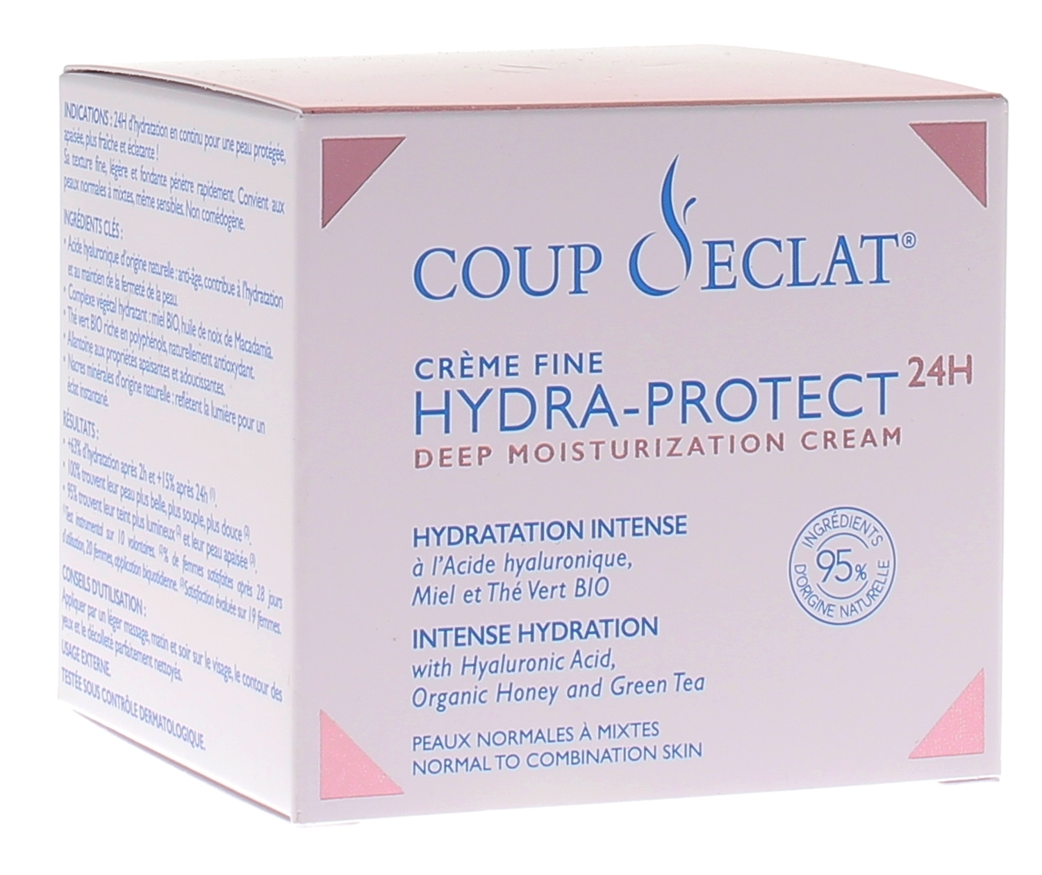 Crème fine hydra-protect 24H hydratation intense Coup d'Éclat - crème ...