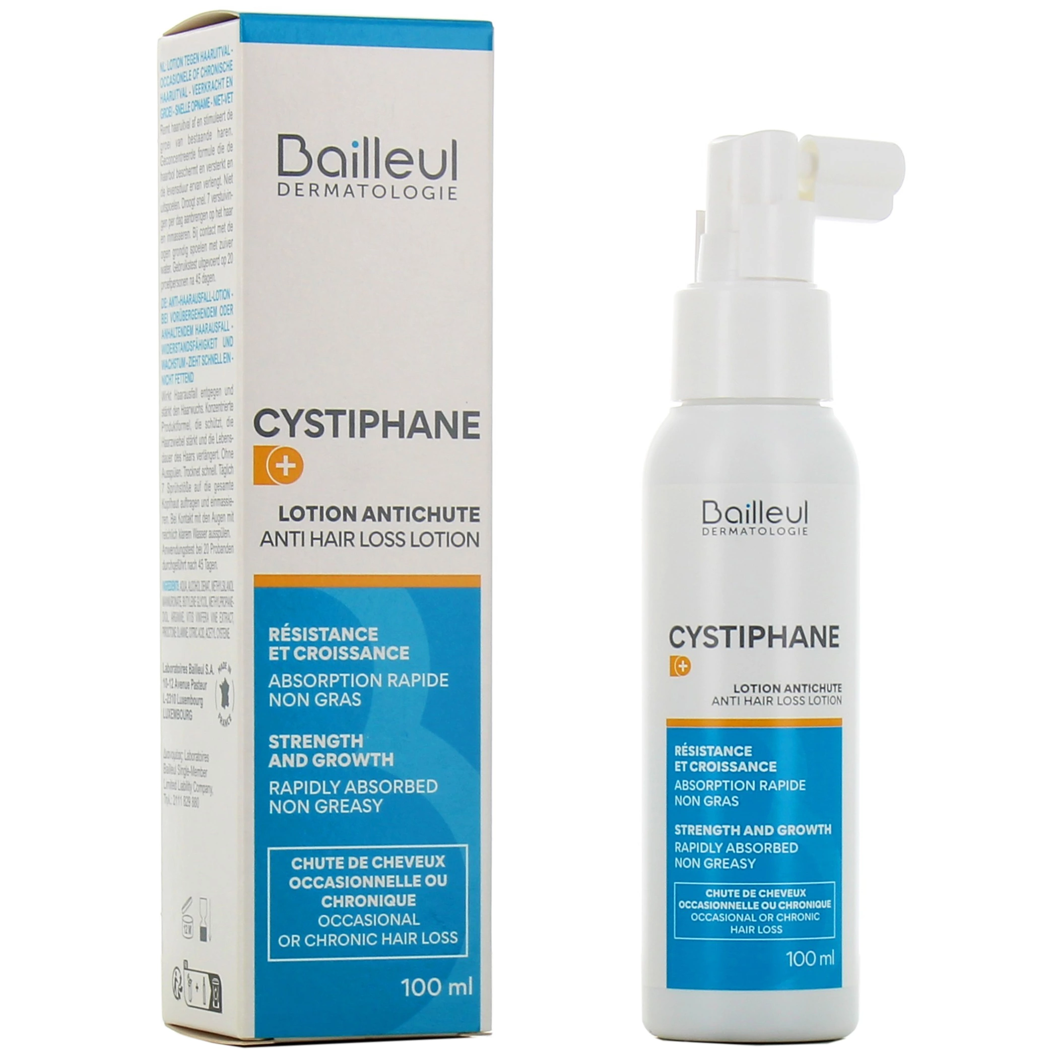 Cystiphane lotion anti-chute cheveux Bailleul - résistance et croissance