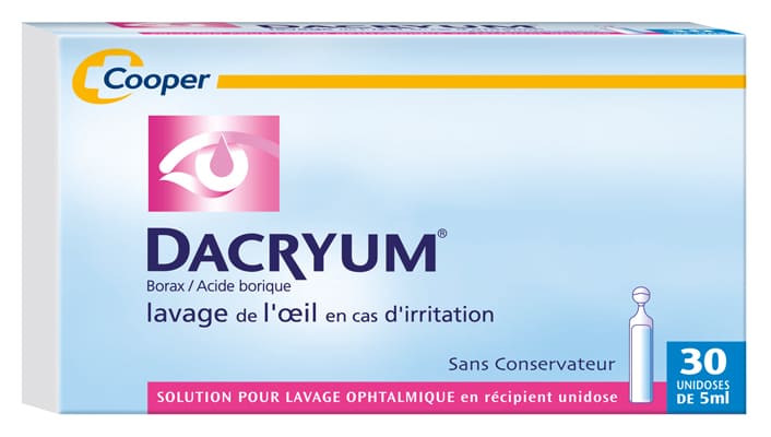 Dacryum solution pour lavage ophtalmique, 30 récipients unidoses