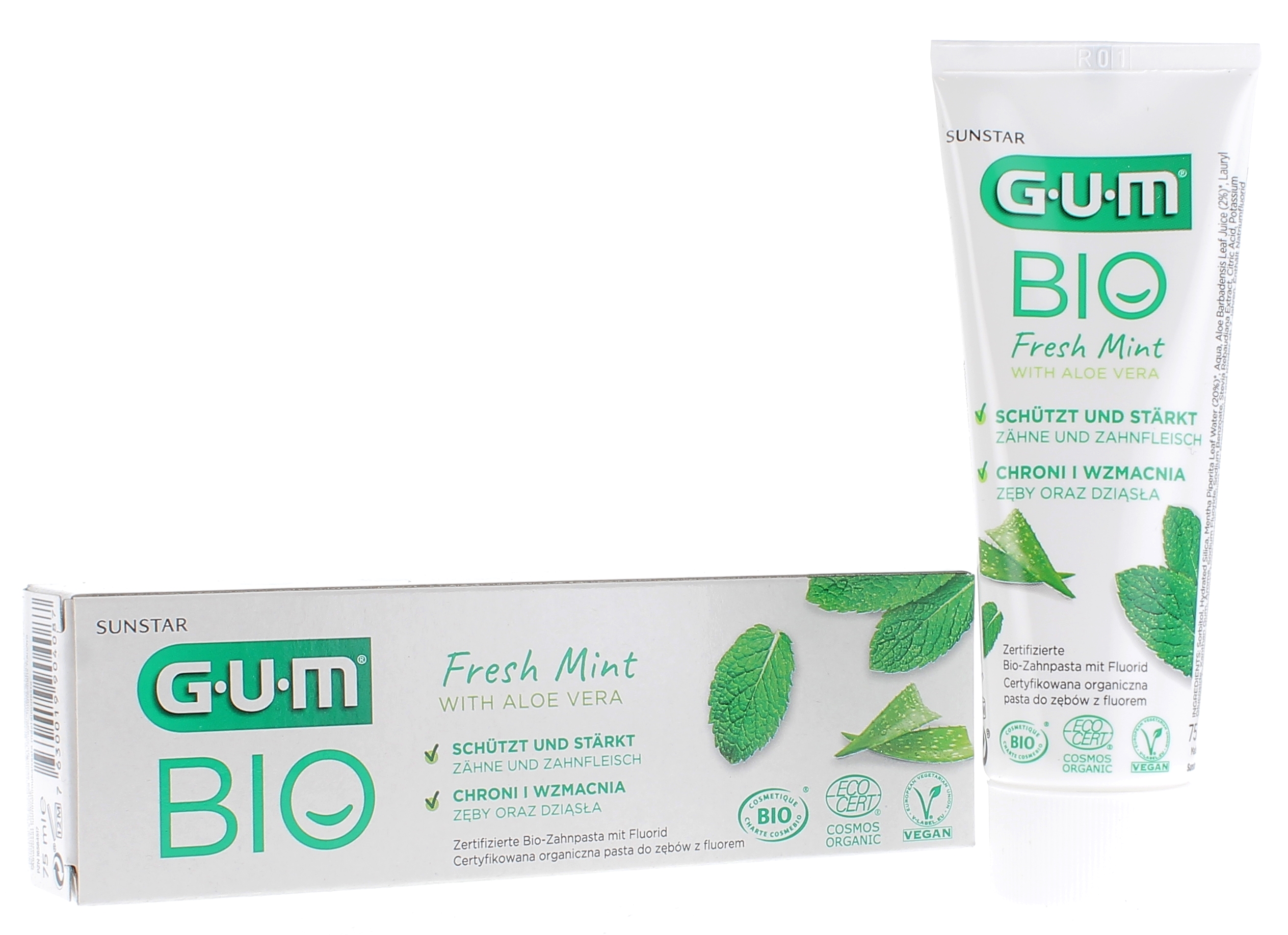 Dentifrice Gum bio Aloe Vera - haleine fraîche