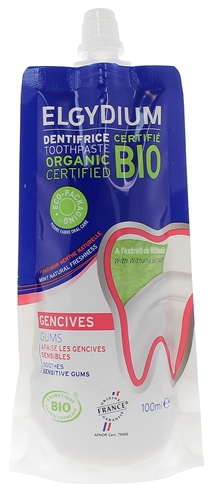Dentifrice bio éco conçu Gencives Elgydium - dentifrice gencives sensibles