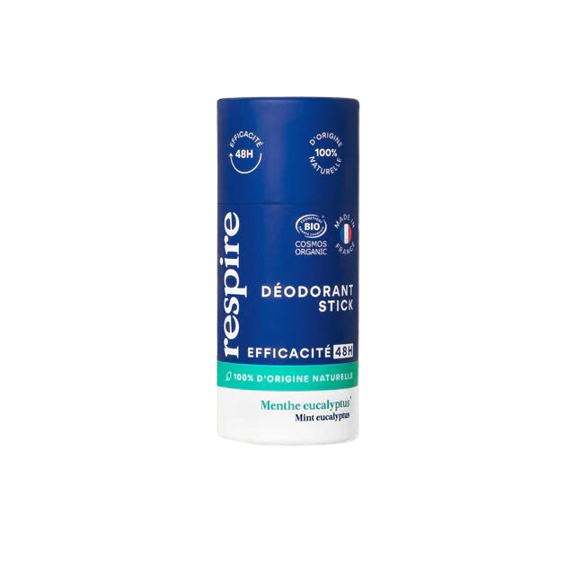 Déodorant solide efficace 48h menthe eucalyptus bio Respire - déodorant ...