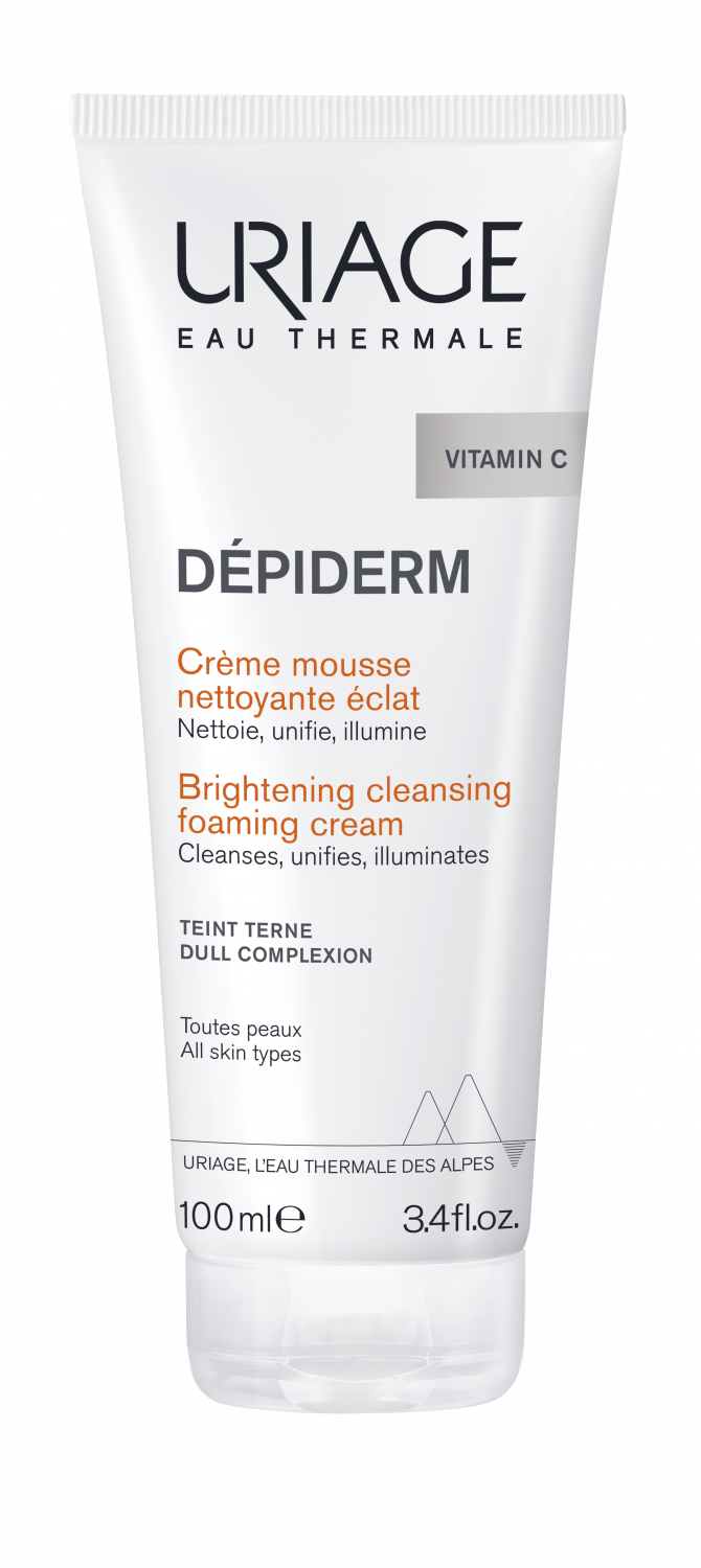 Dépiderm crème mousse nettoyante éclat Uriage - nettoyant visage soin ...