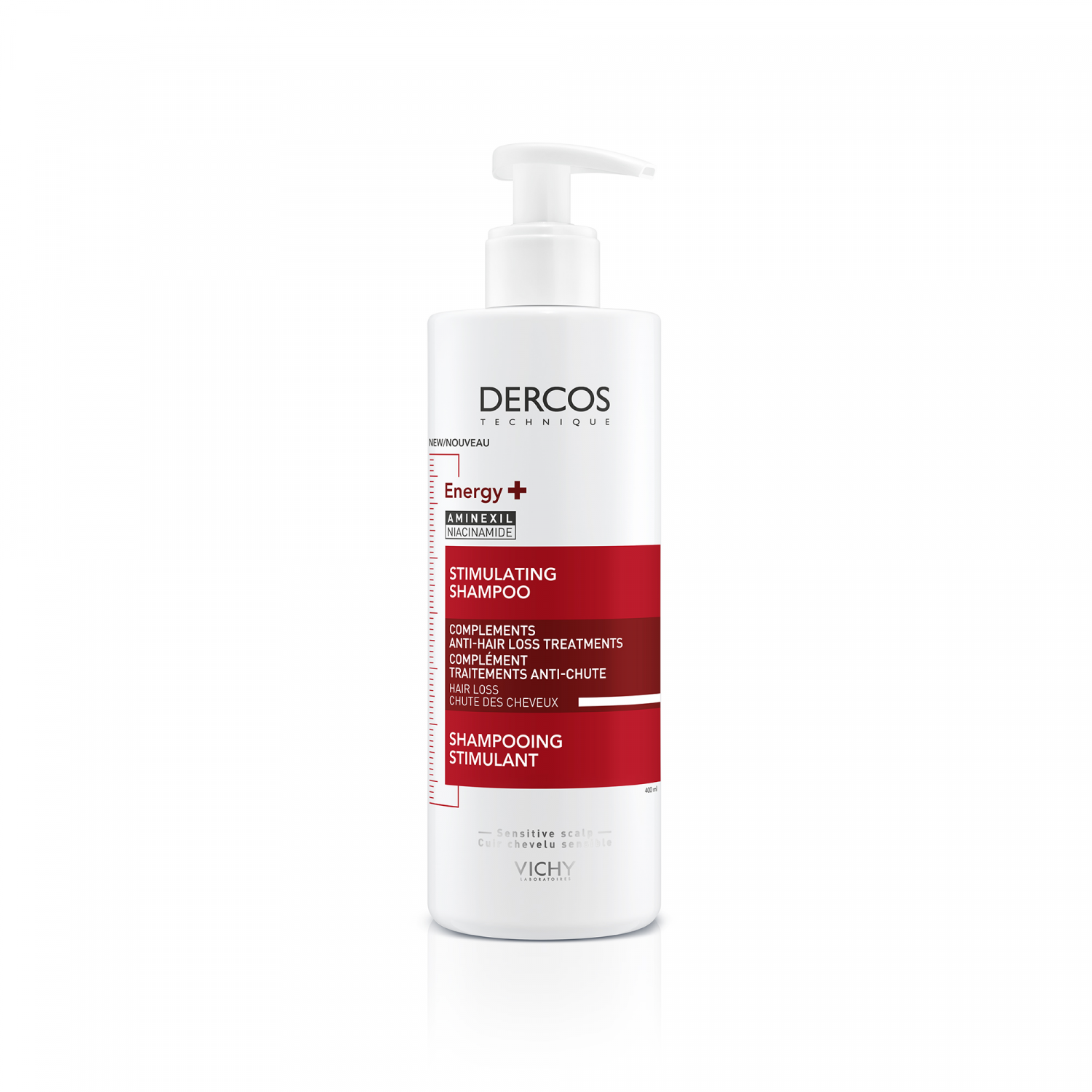 Dercos énergisant shampooing complément anti-chute Vichy - produit anti ...