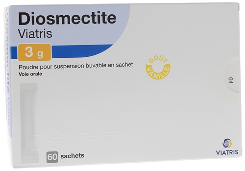Diosmectite 3g sachets poudre pour suspension buvable en sachet Viatris ...