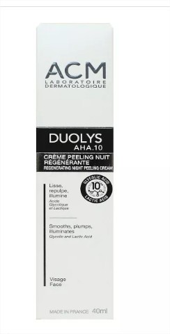 Duolys AHA.10 crème peeling nuit ACM - crème régénérante
