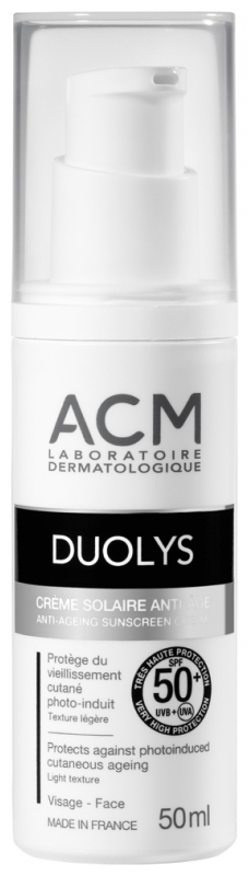 Duolys Crème solaire anti-âge SPF 50+ ACM - haute protection solaire