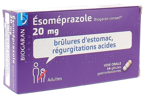 Esoméprazole 20 mg Biogaran Conseil - brûlures d'estomac