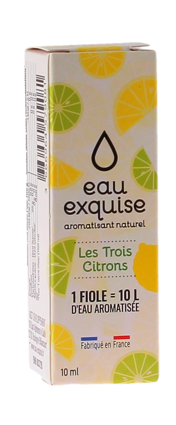 Eau exquise les trois citrons AGST Developpement - eau aromatisée