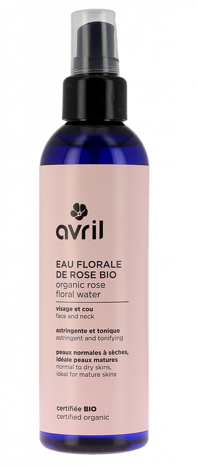 Eau florale de rose bio Avril - astringente et tonique