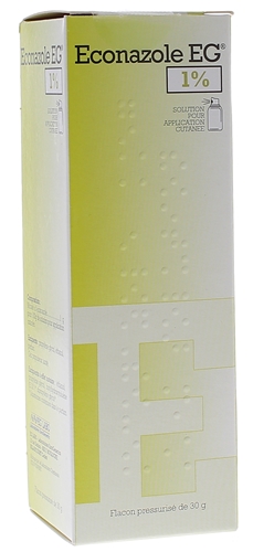 Econazole 1% solution cutanée EG Labo - flacon de 30 g EG Labo ...
